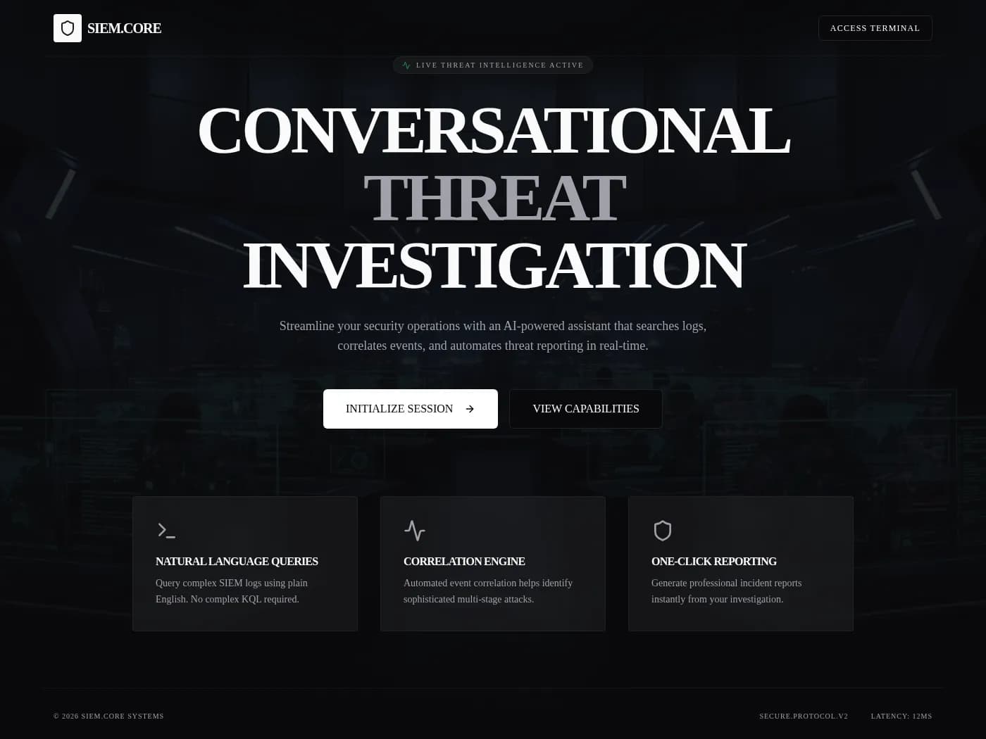 SIEM Conversational Assistant