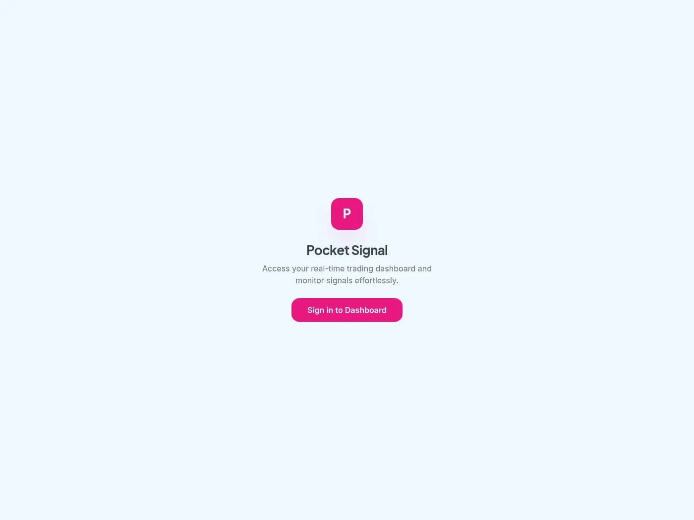 Pocket Option Signal Dashboard