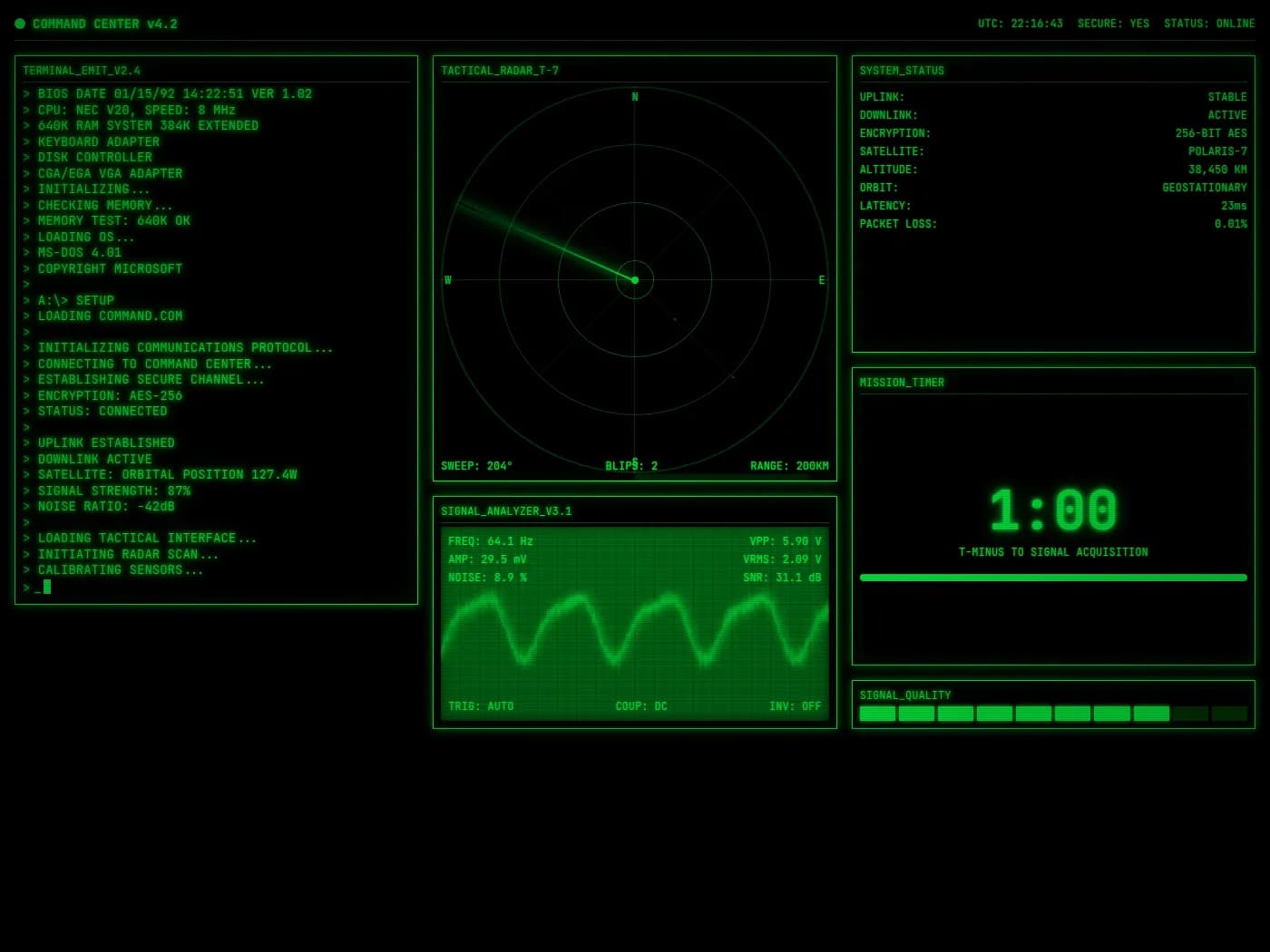 Signal Ops Landing
