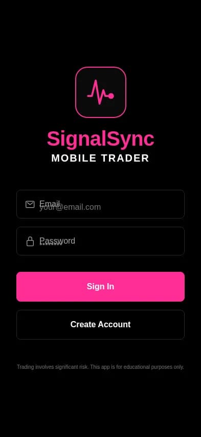 SignalSync Mobile Trader
