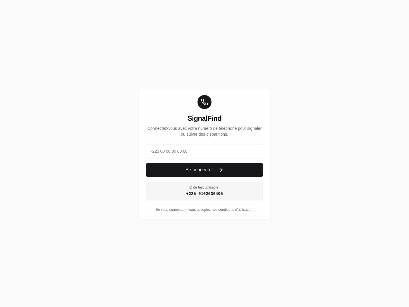SignalFind Alert App