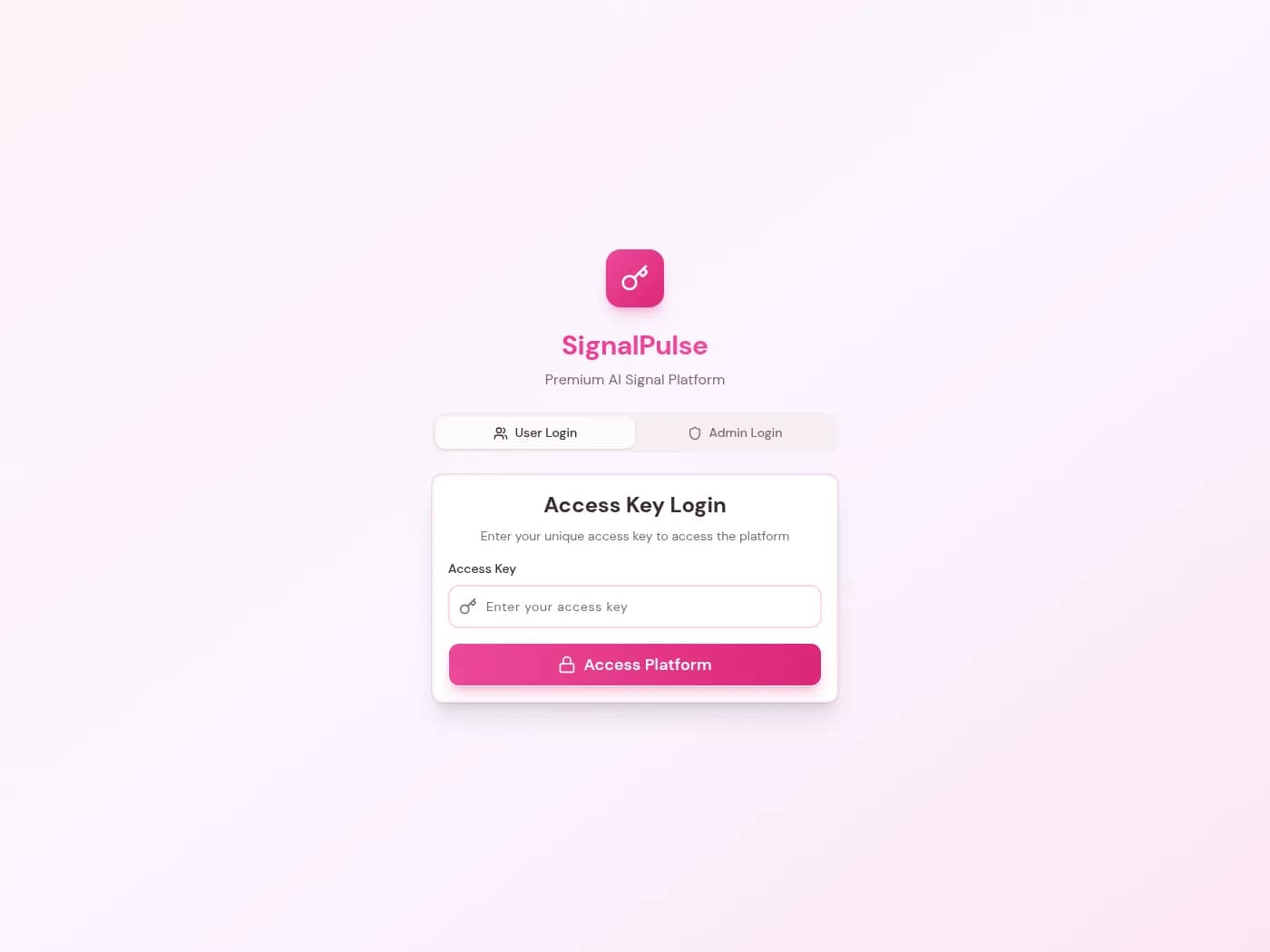 SignalPulse Premium UI