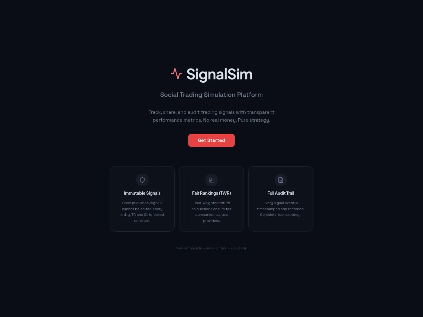 SignalSim Social Platform