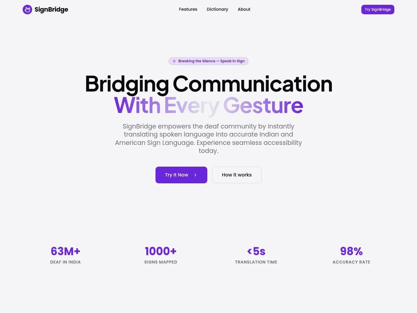 SignBridge Speech-to-Sign Platform