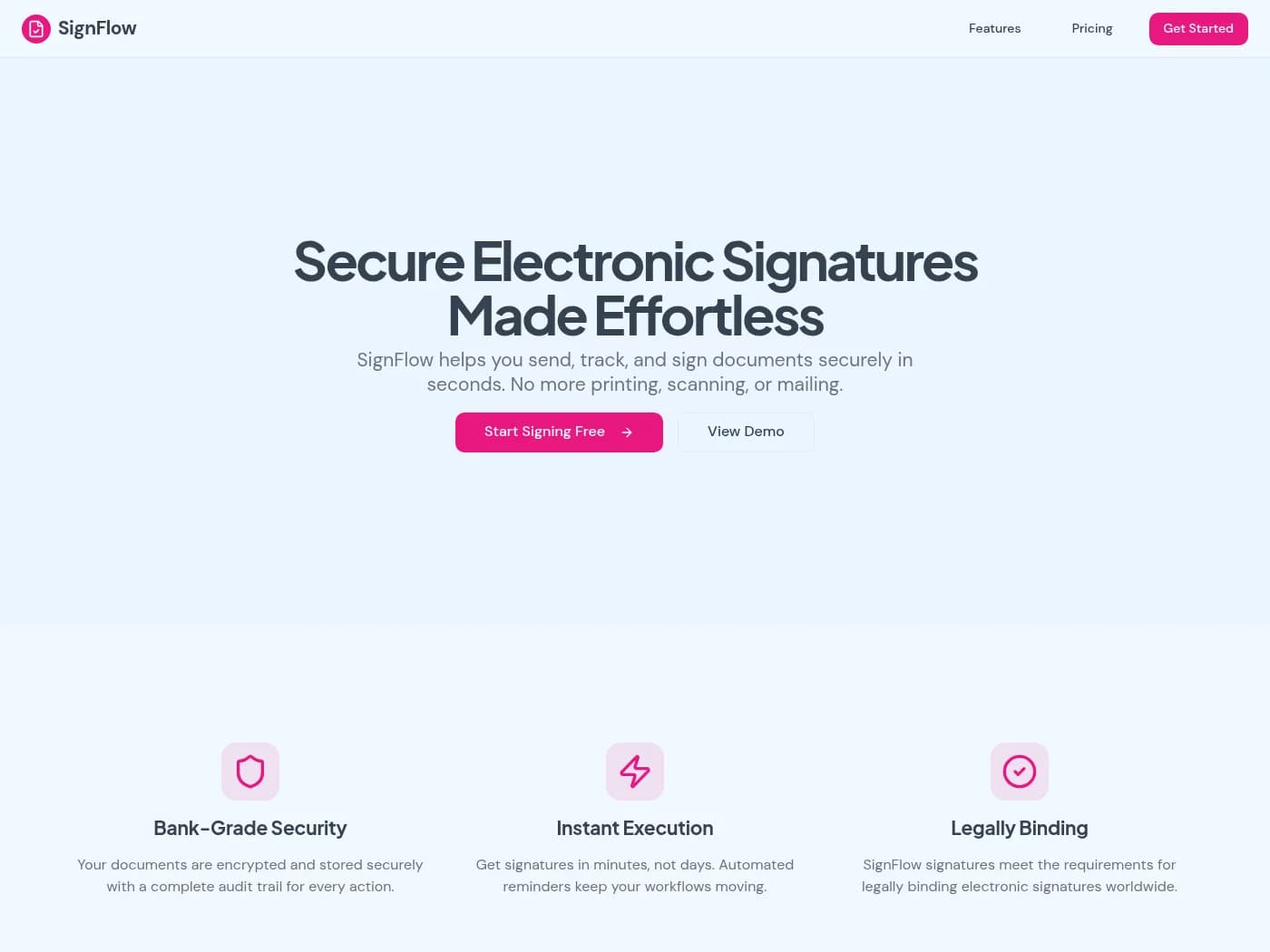 SignFlow Platform