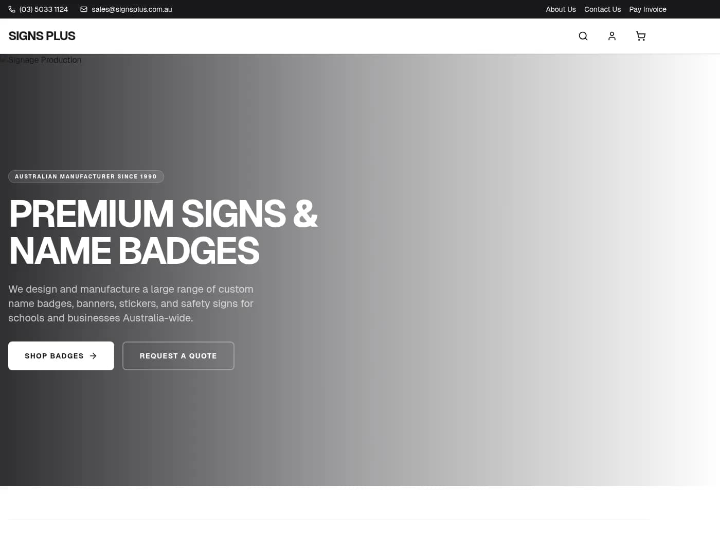 SignsPlus Webstore