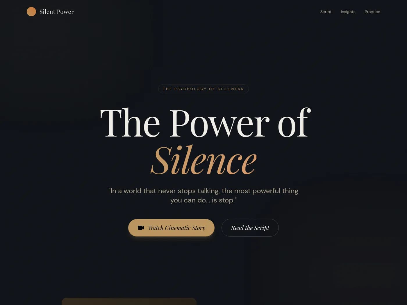 Silent Power Script