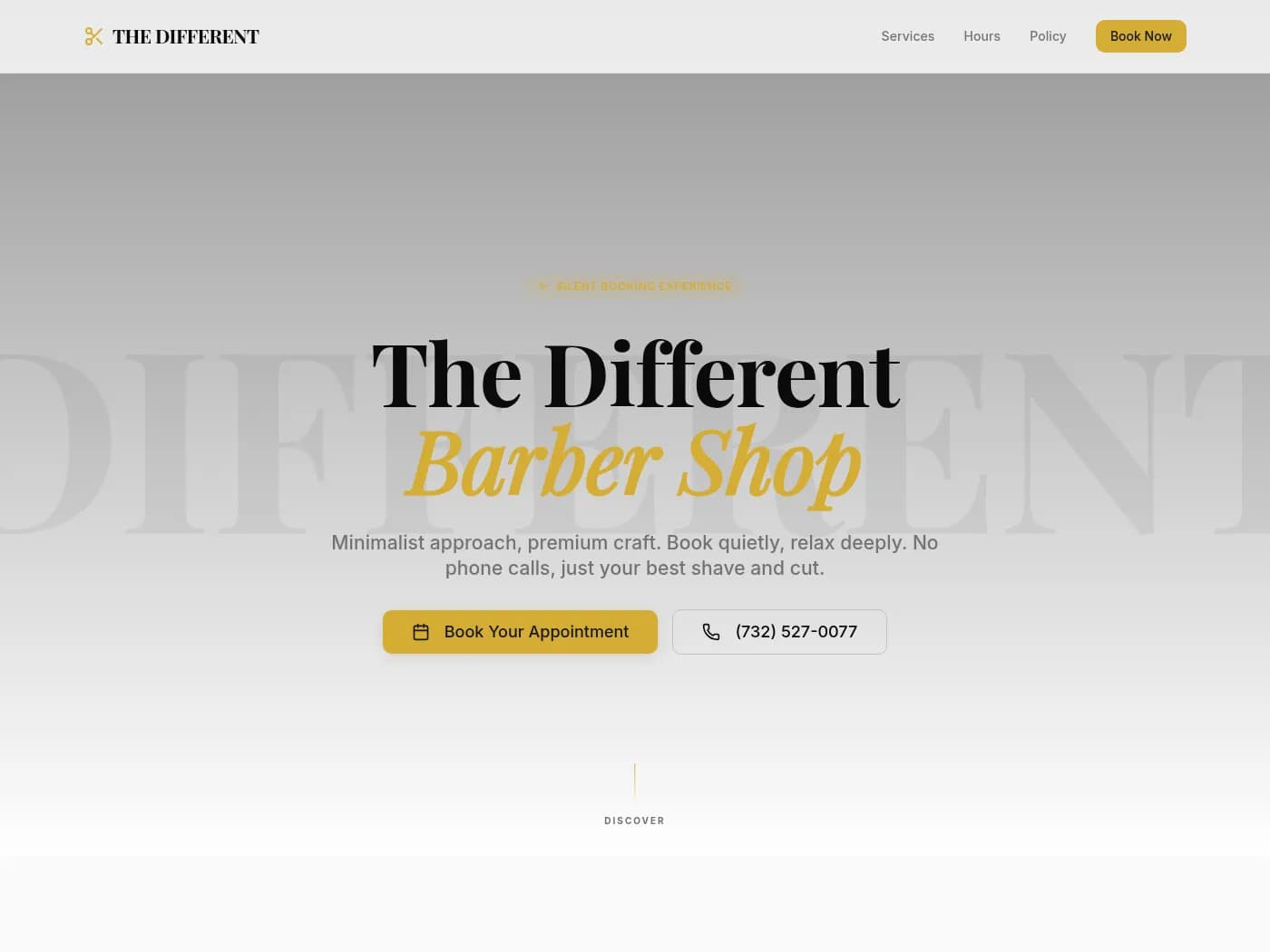 Silent Barber Booking