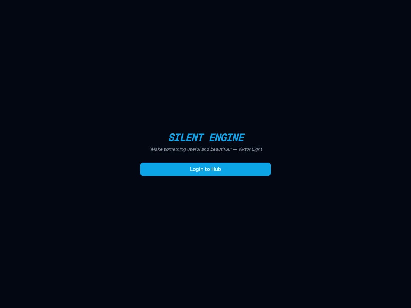 Silent Engine Control Hub