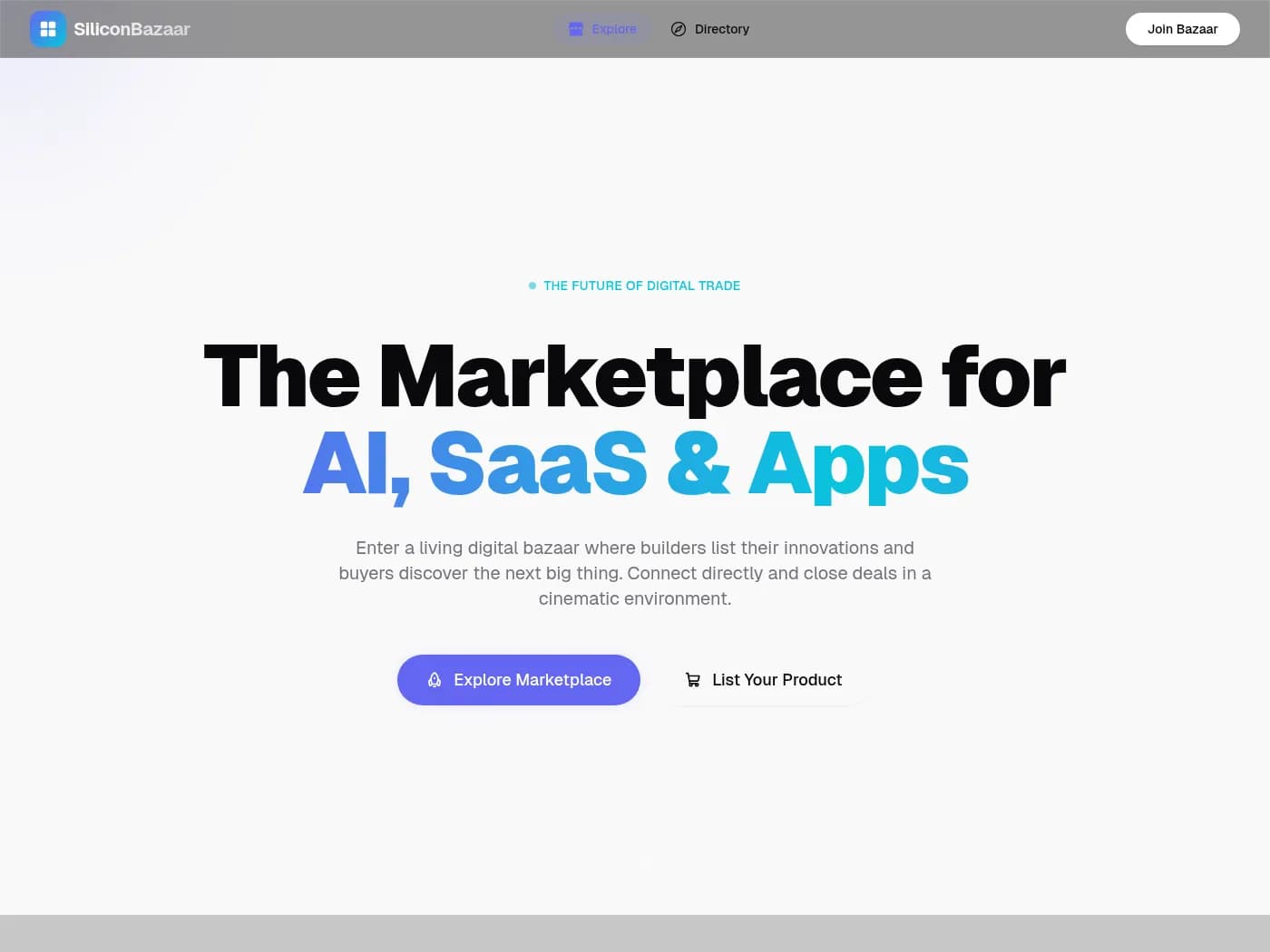 SiliconBazaar Marketplace