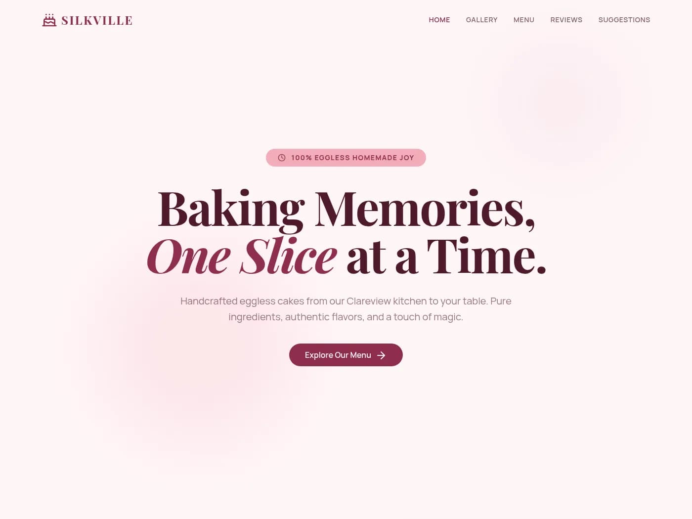 Silkville Cakes Site