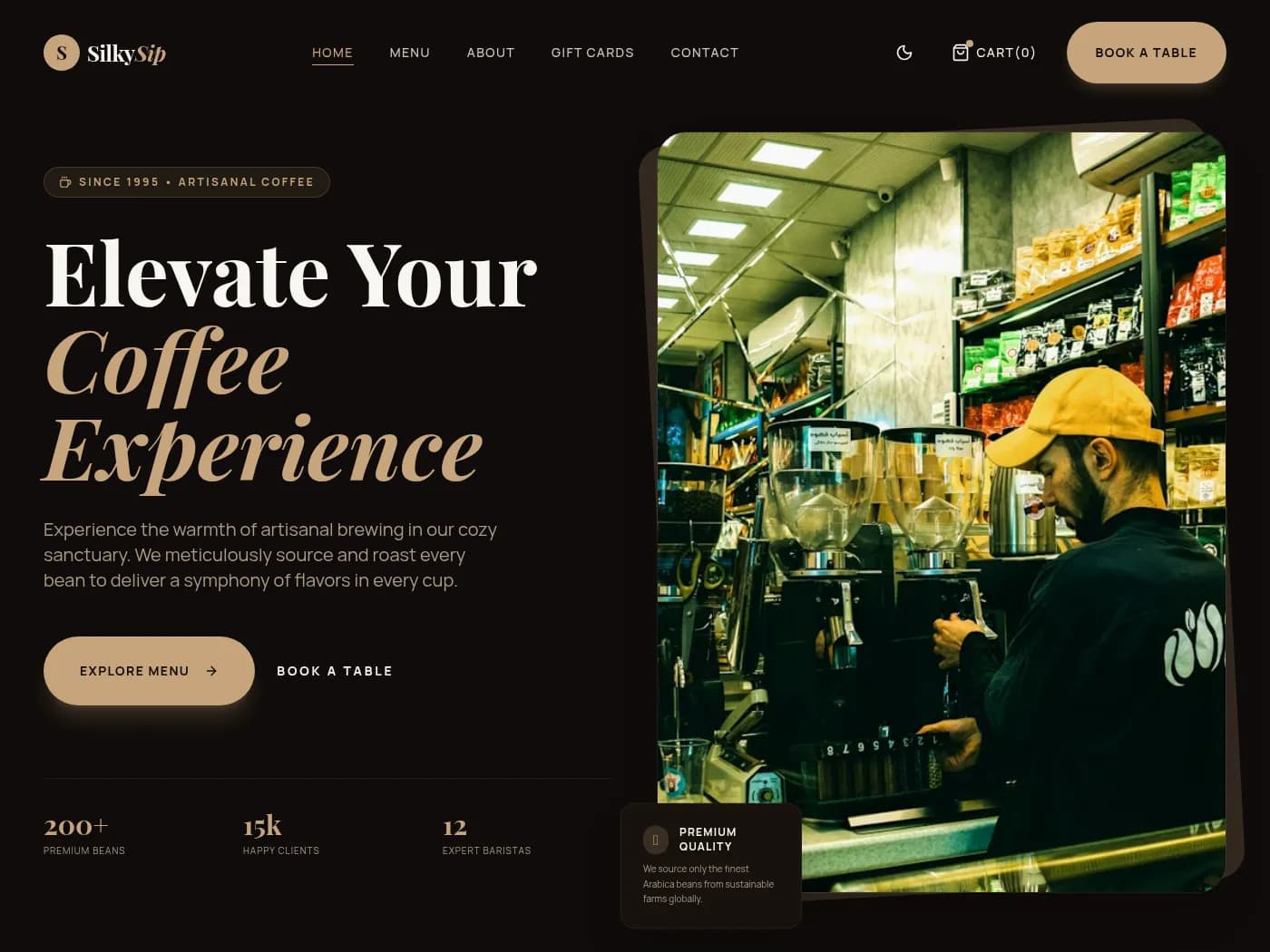 Silky Sip Cafe Site