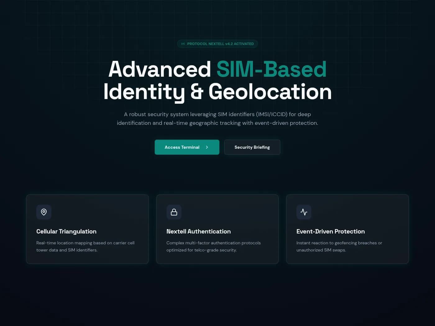 SIM Geo-ID Security System