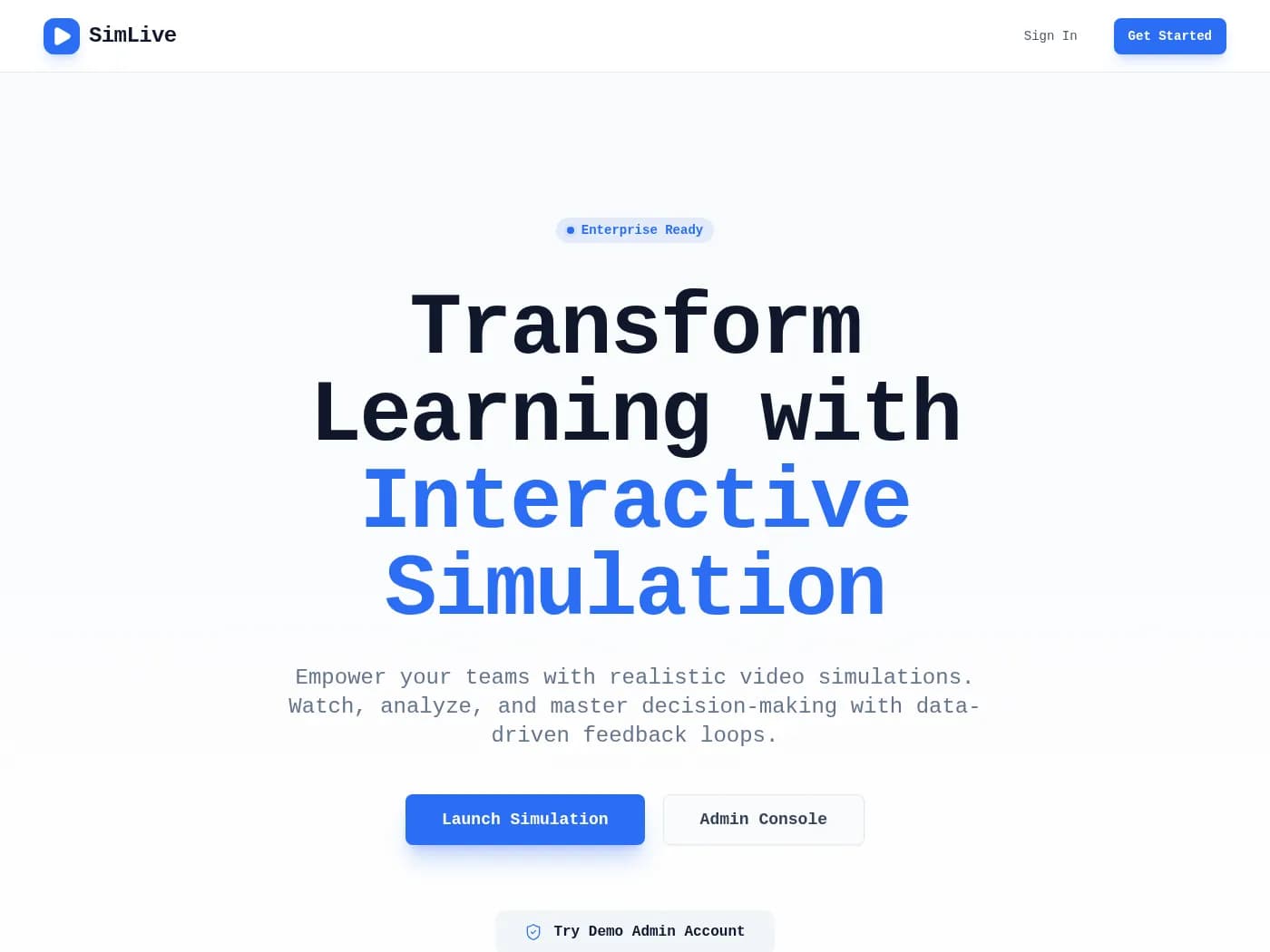 SimLive Simulation Platform
