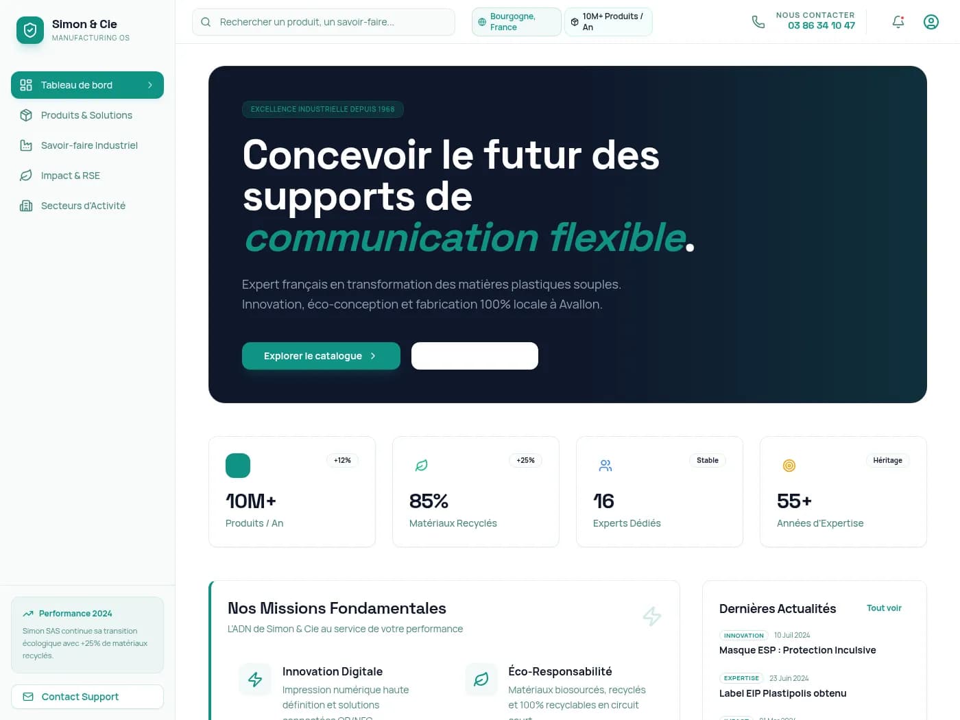 Simon&Cie SAS Dashboard