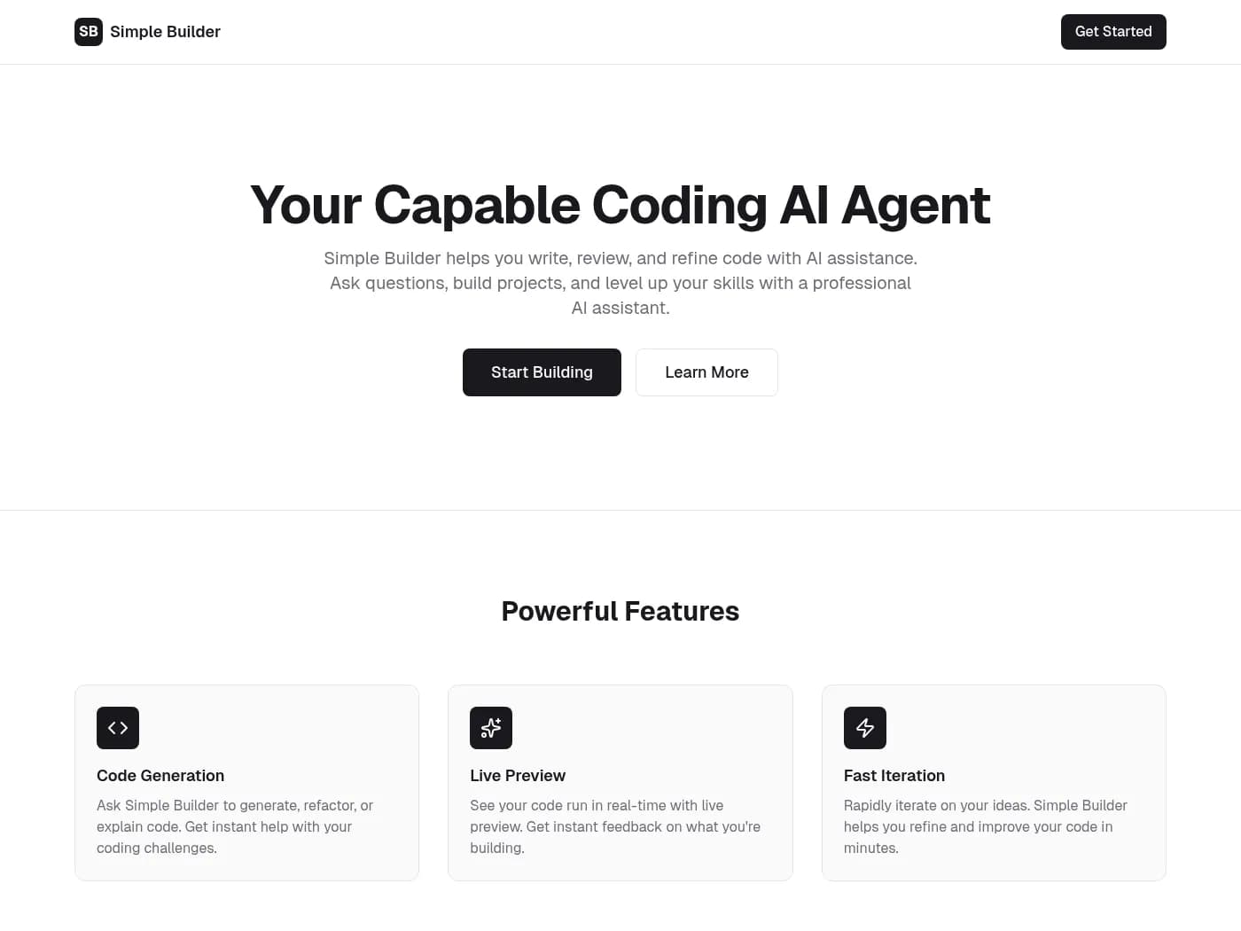 Simple Builder AI Agent