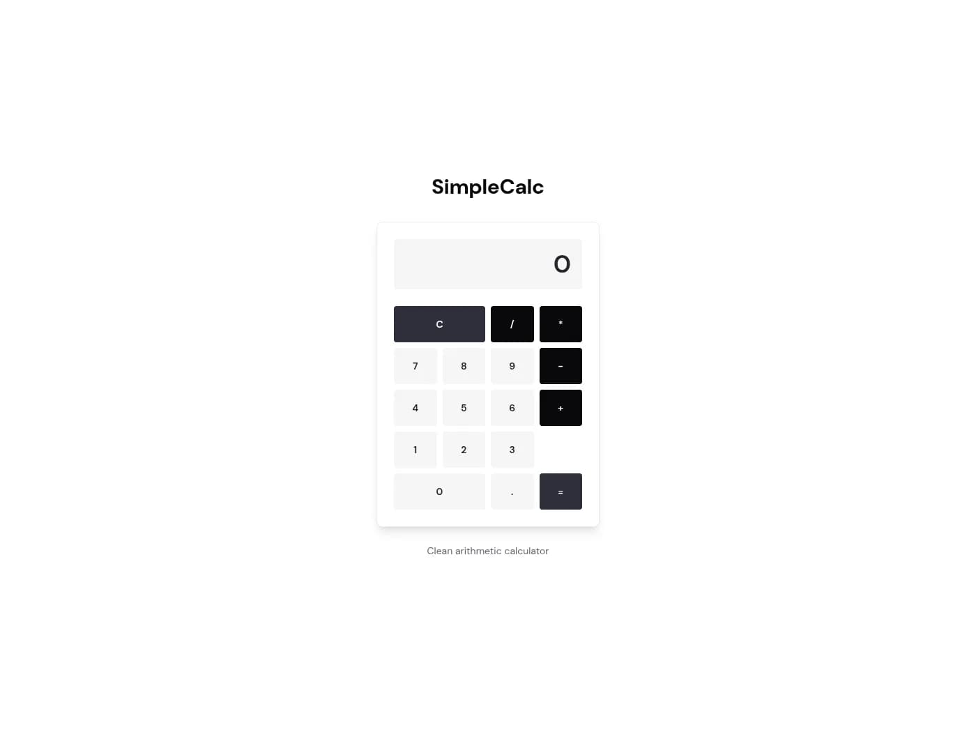SimpleCalc