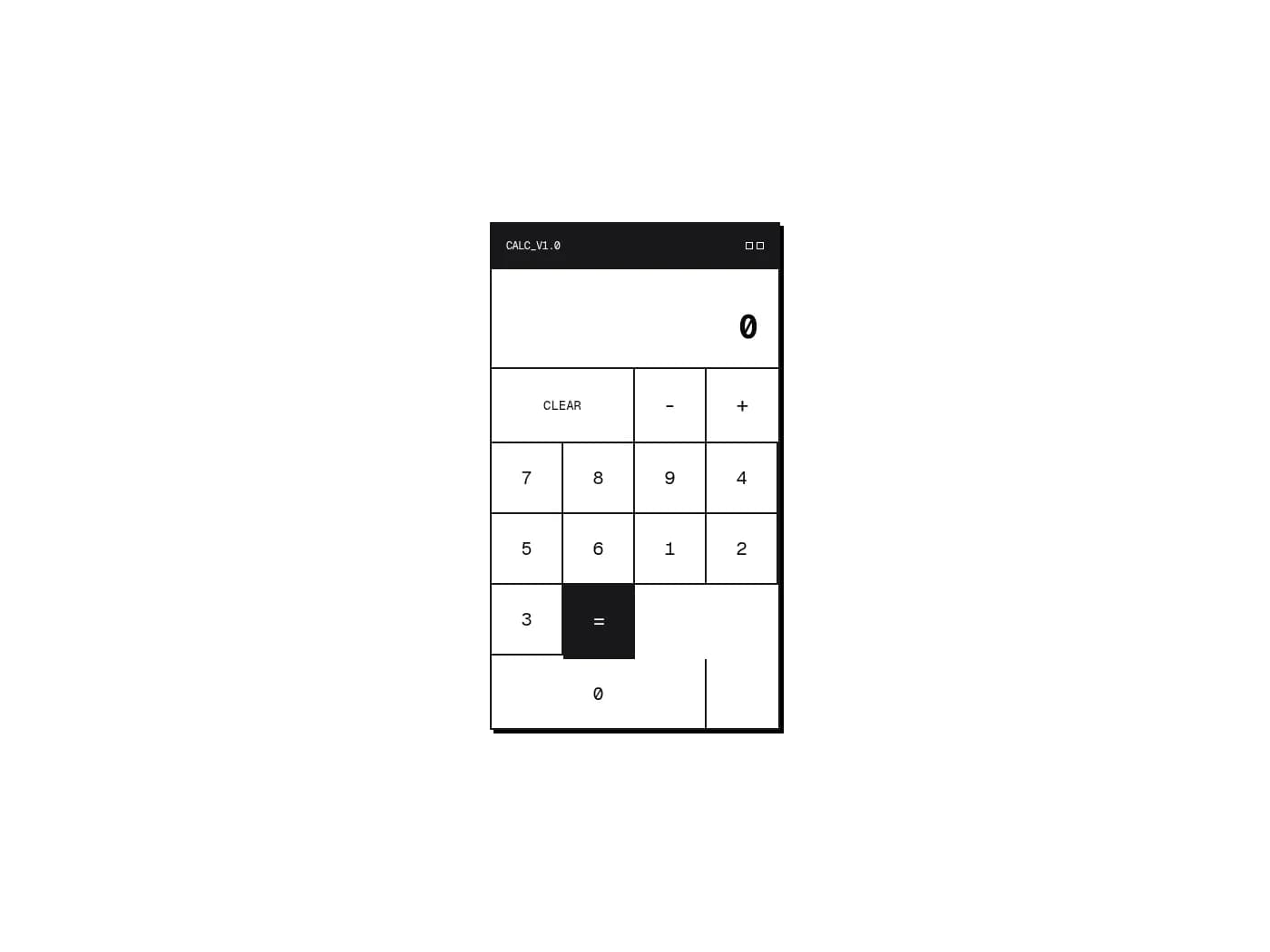 Minimalist Calc
