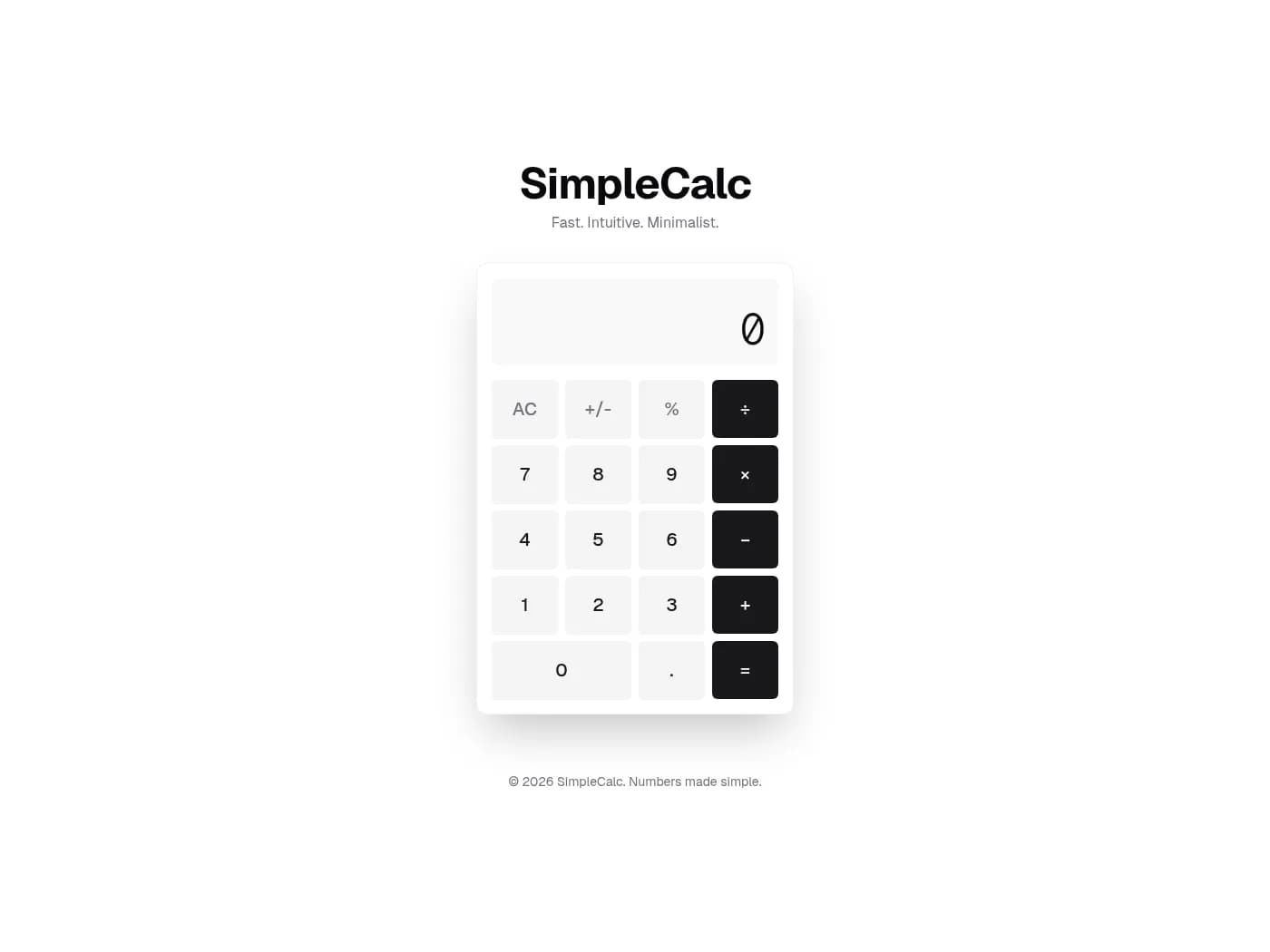 SimpleCalc