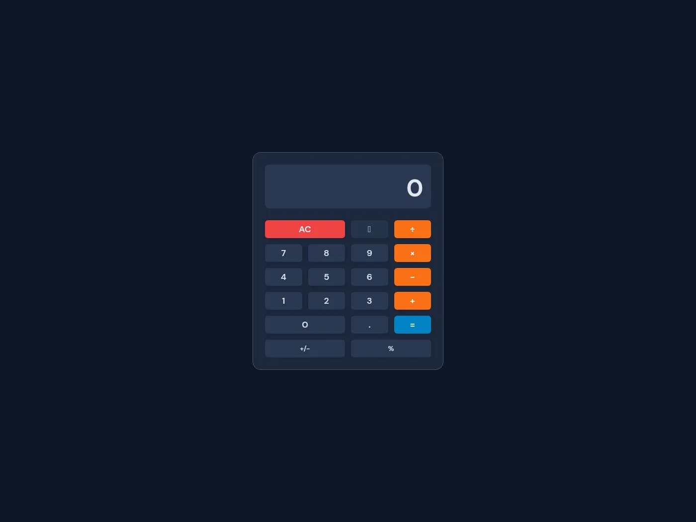 Simple Web Calculator