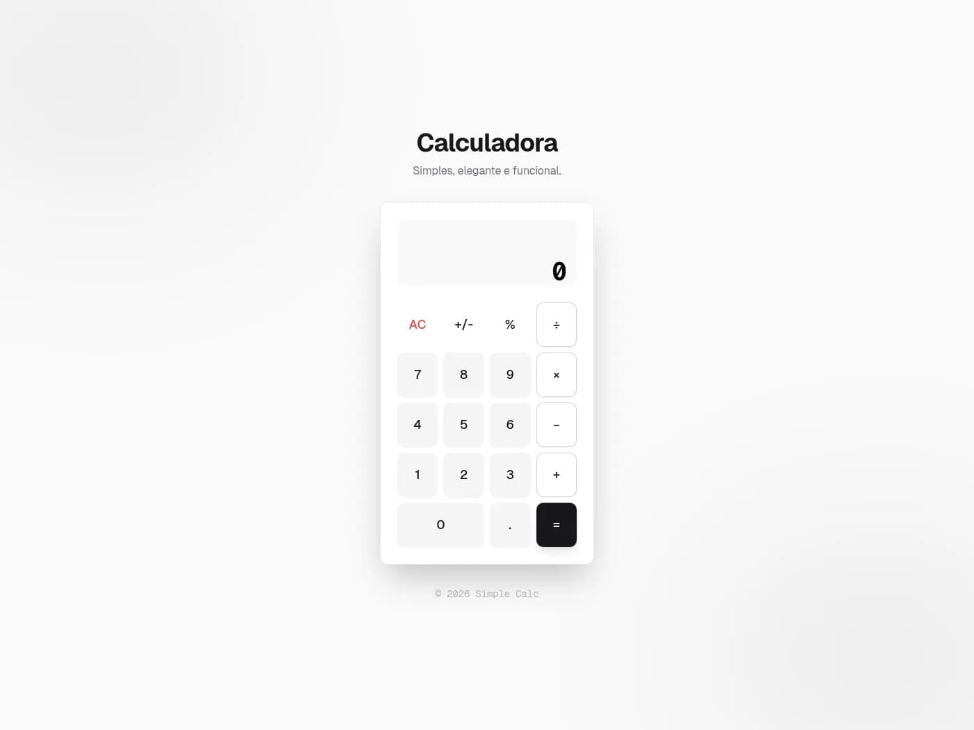 Simple Calculator