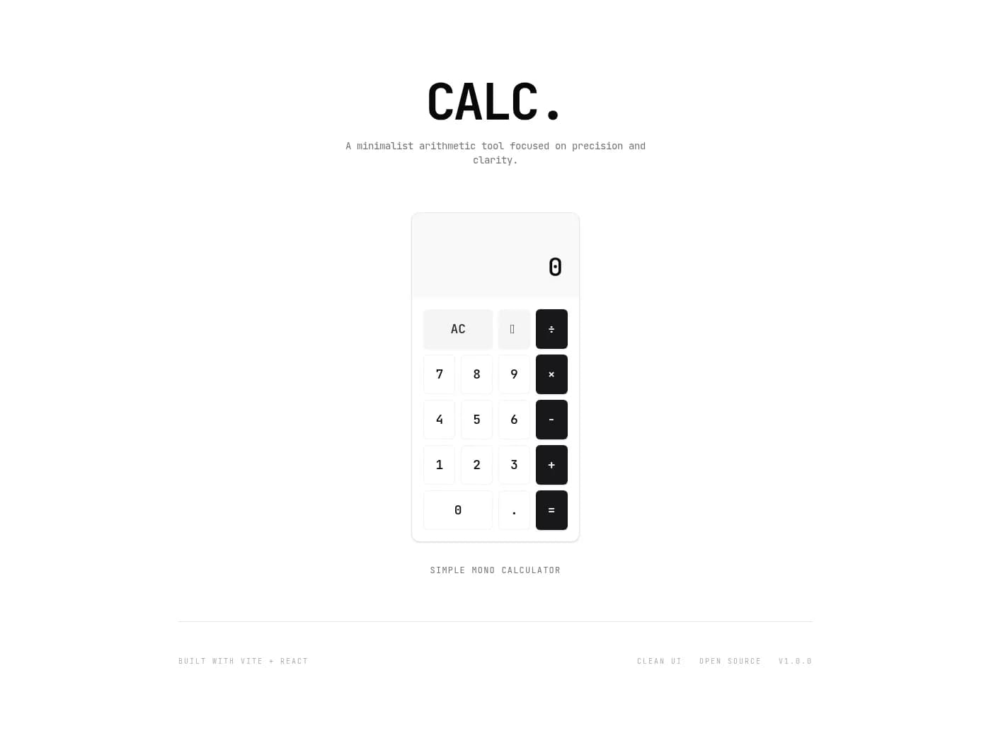 Simple Calculator