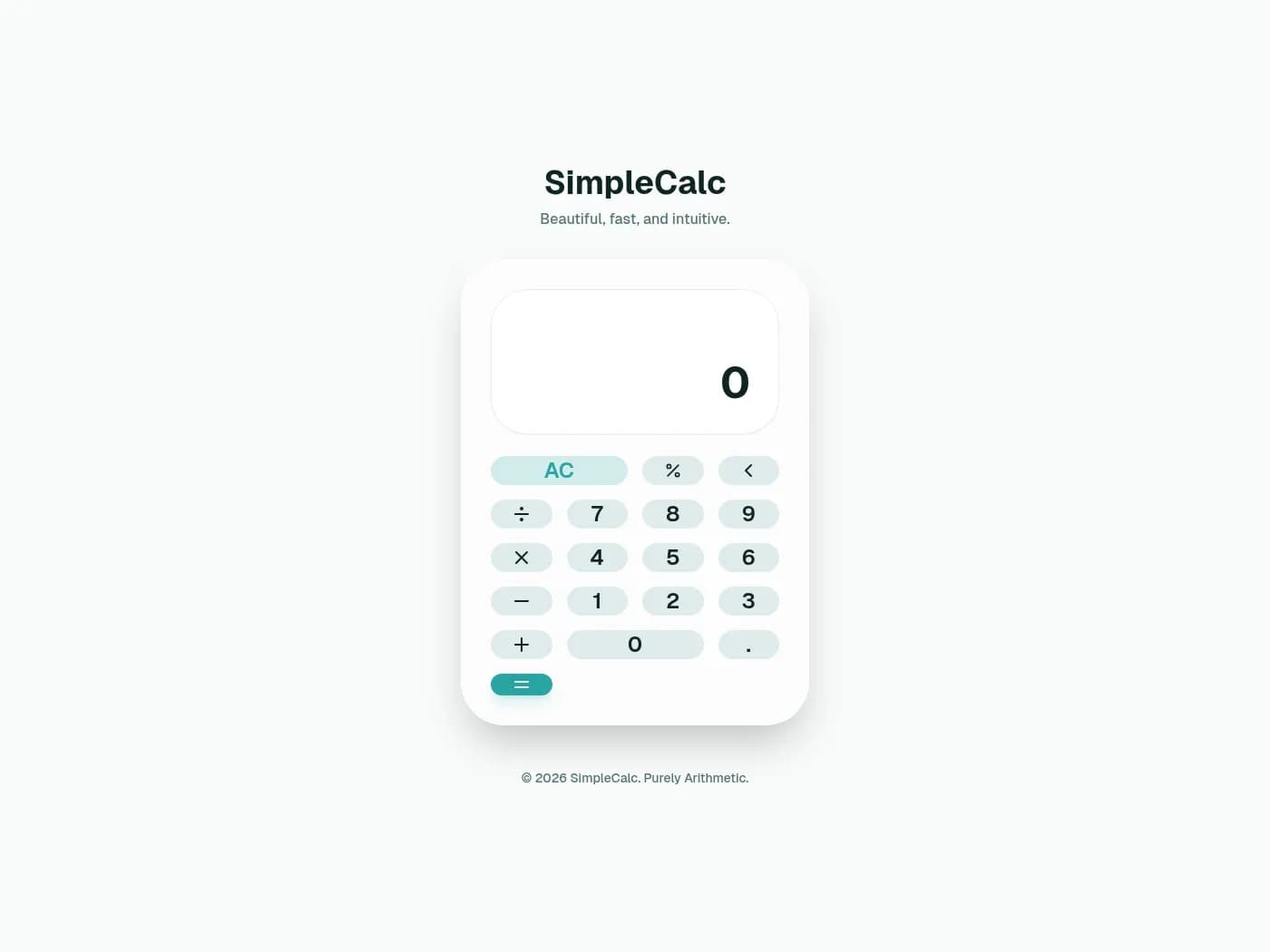 SimpleCalc