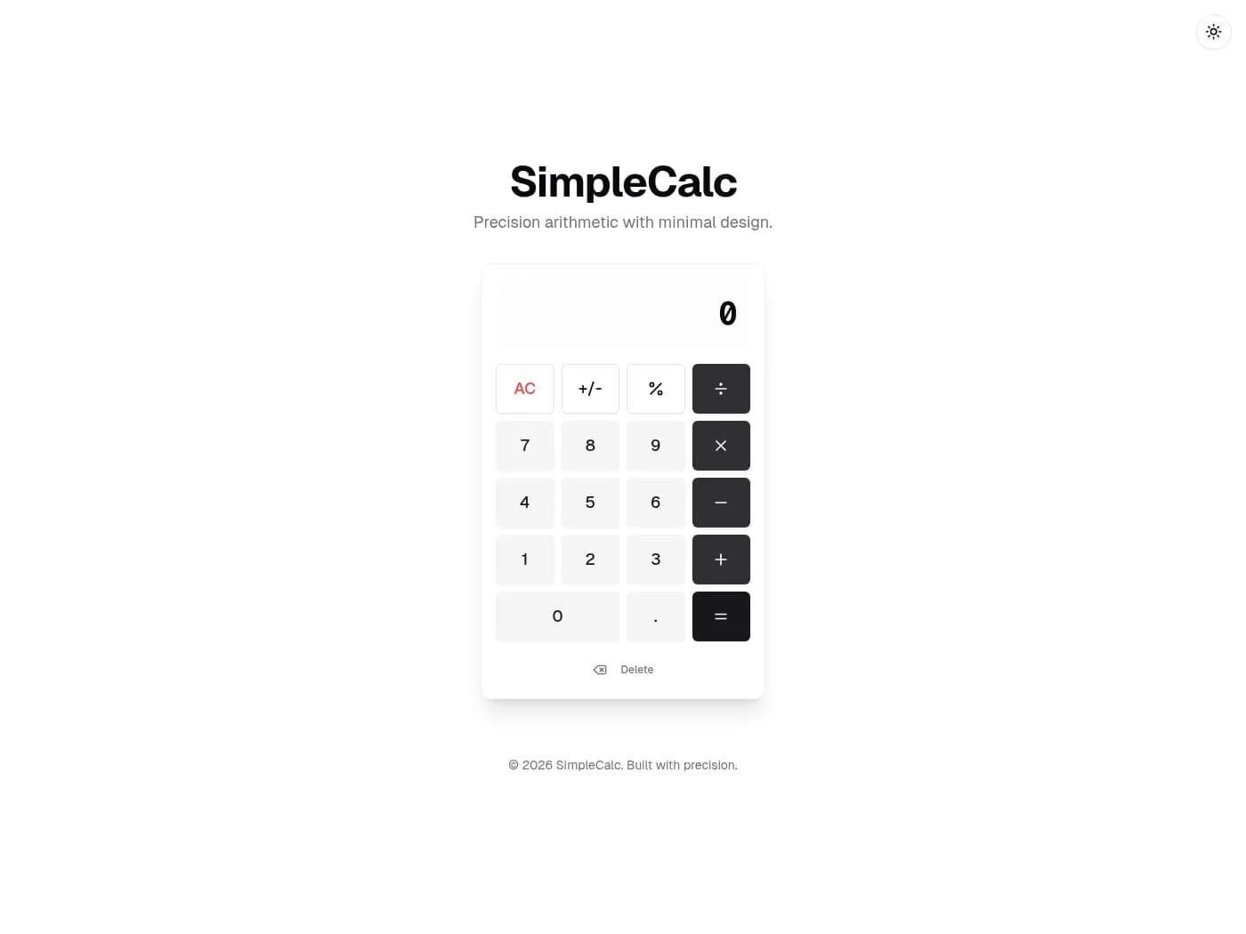 SimpleCalc