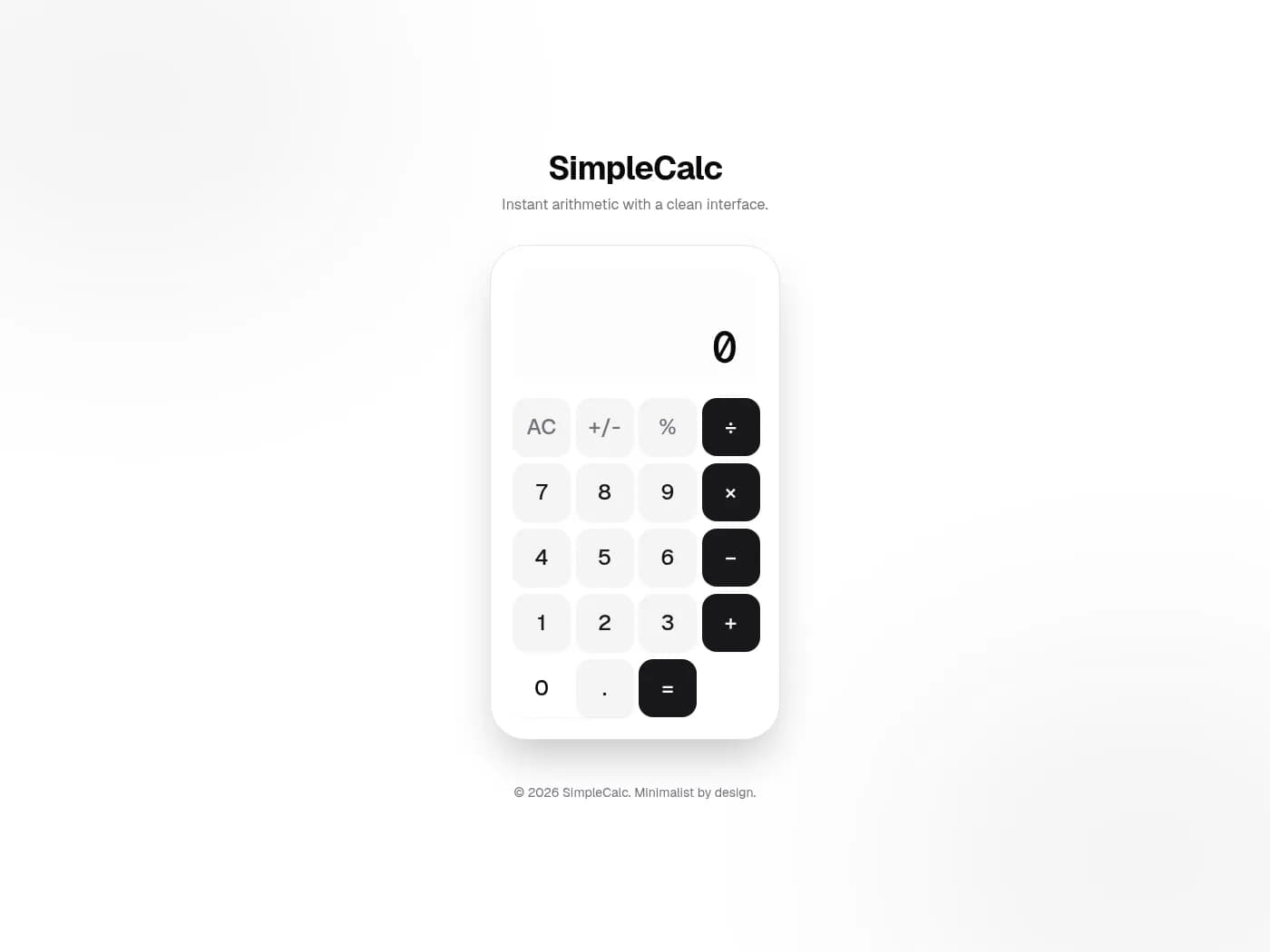 SimpleCalc