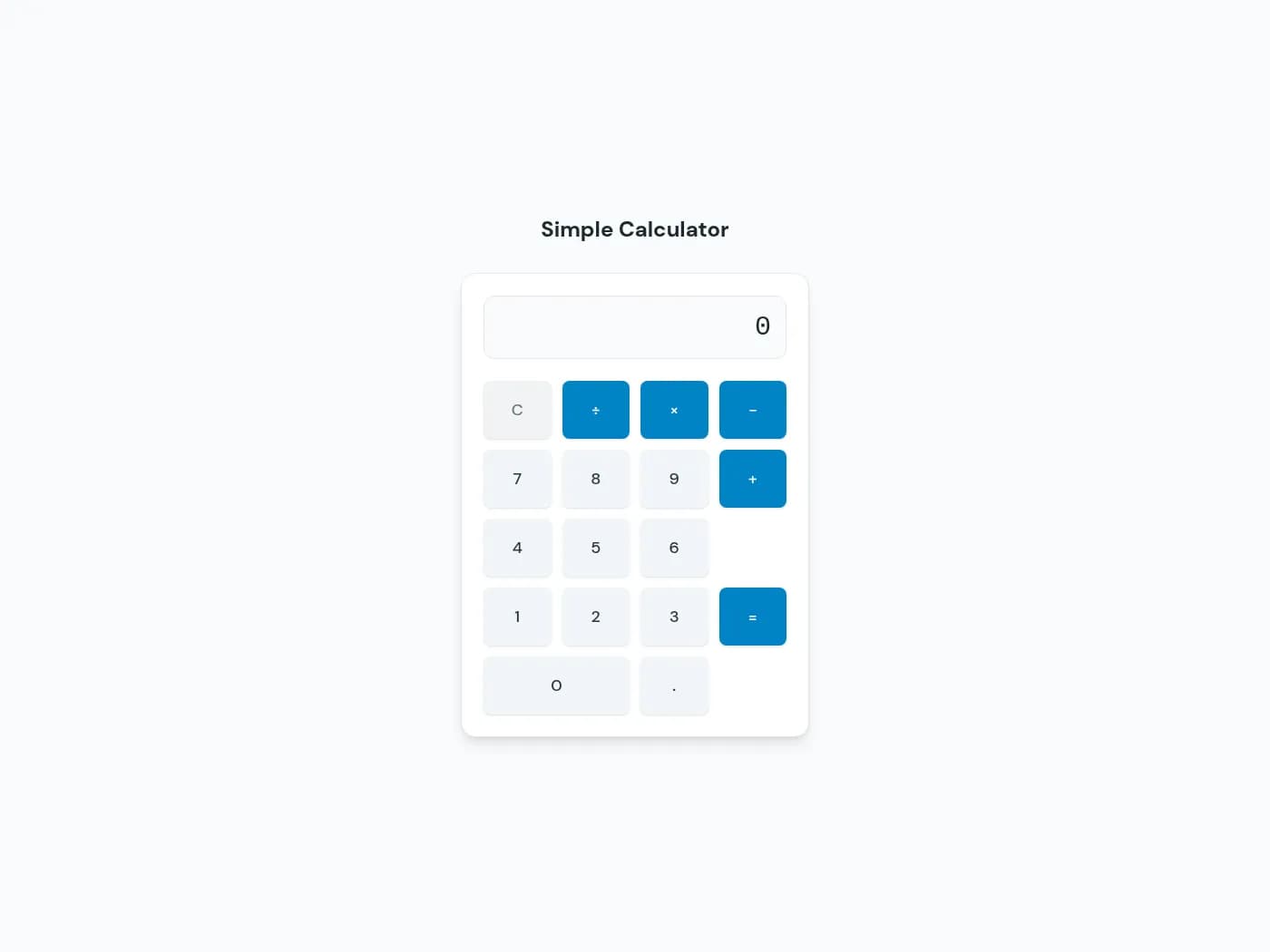 Simple Calculator
