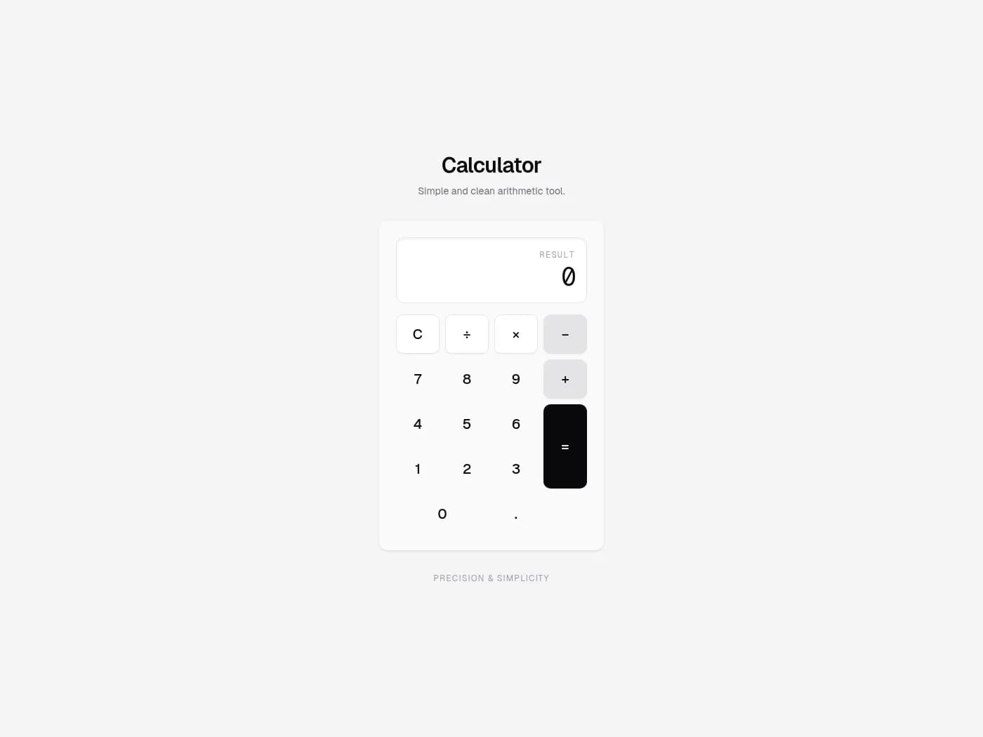 Simple Calculator