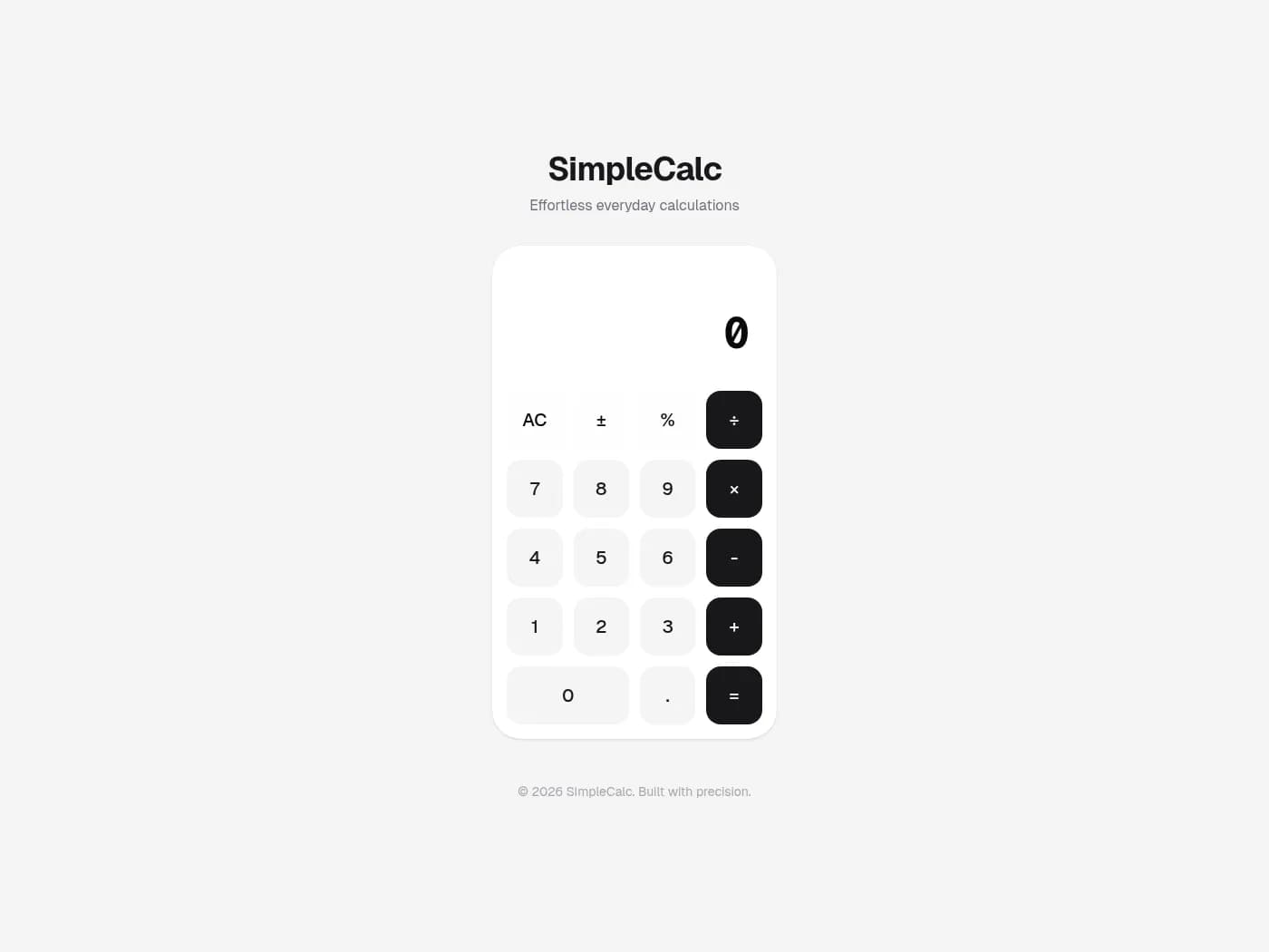 SimpleCalc