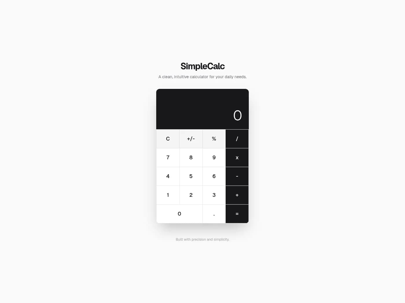 SimpleCalc
