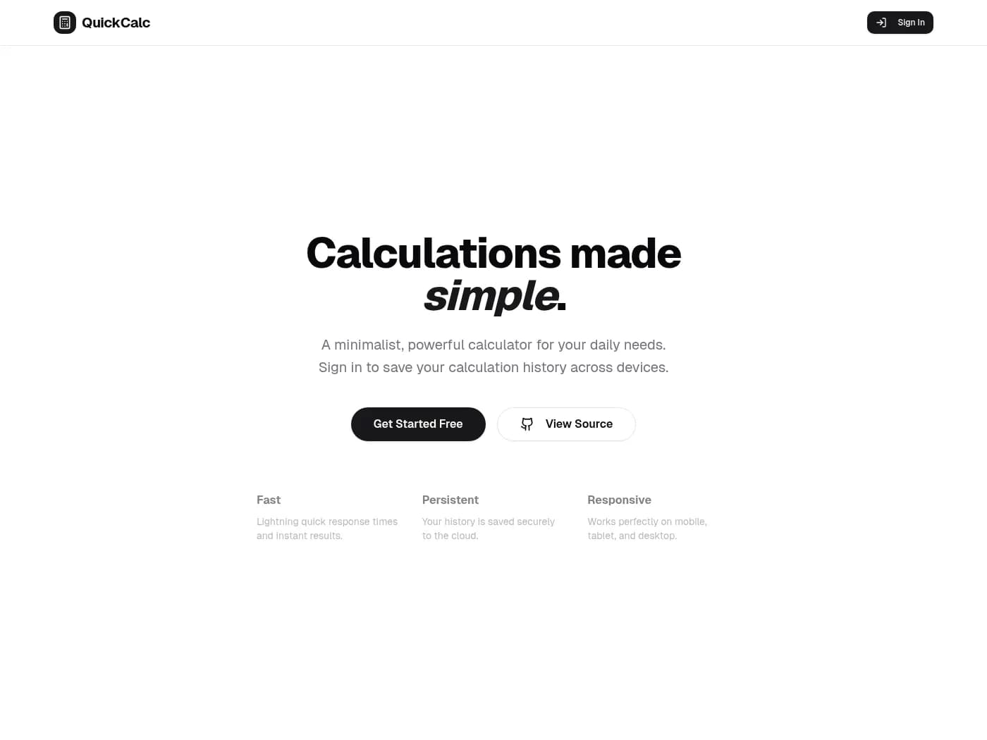 QuickCalc