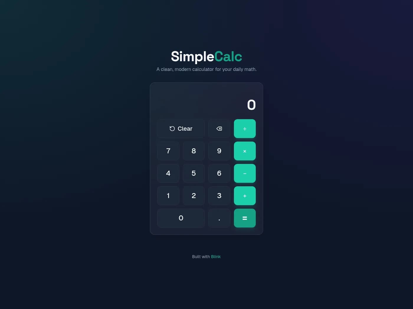 SimpleCalc