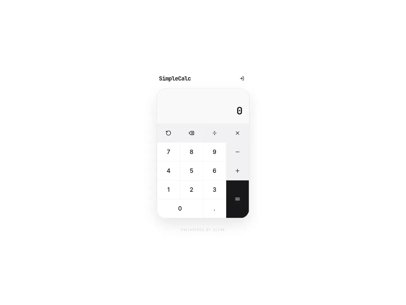 SimpleCalc