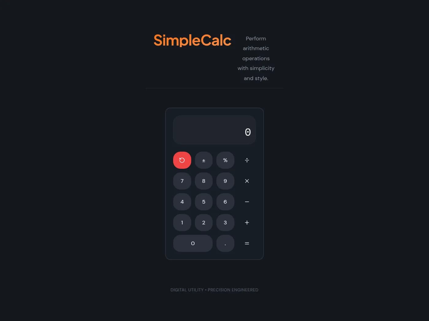 SimpleCalc