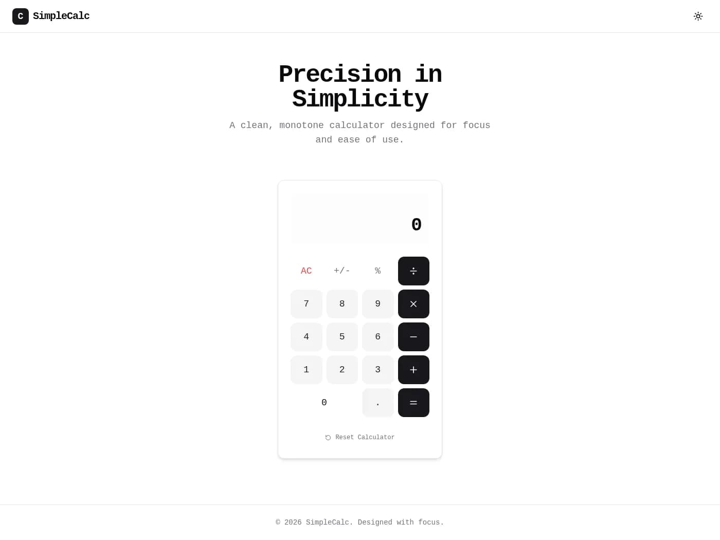 SimpleCalc