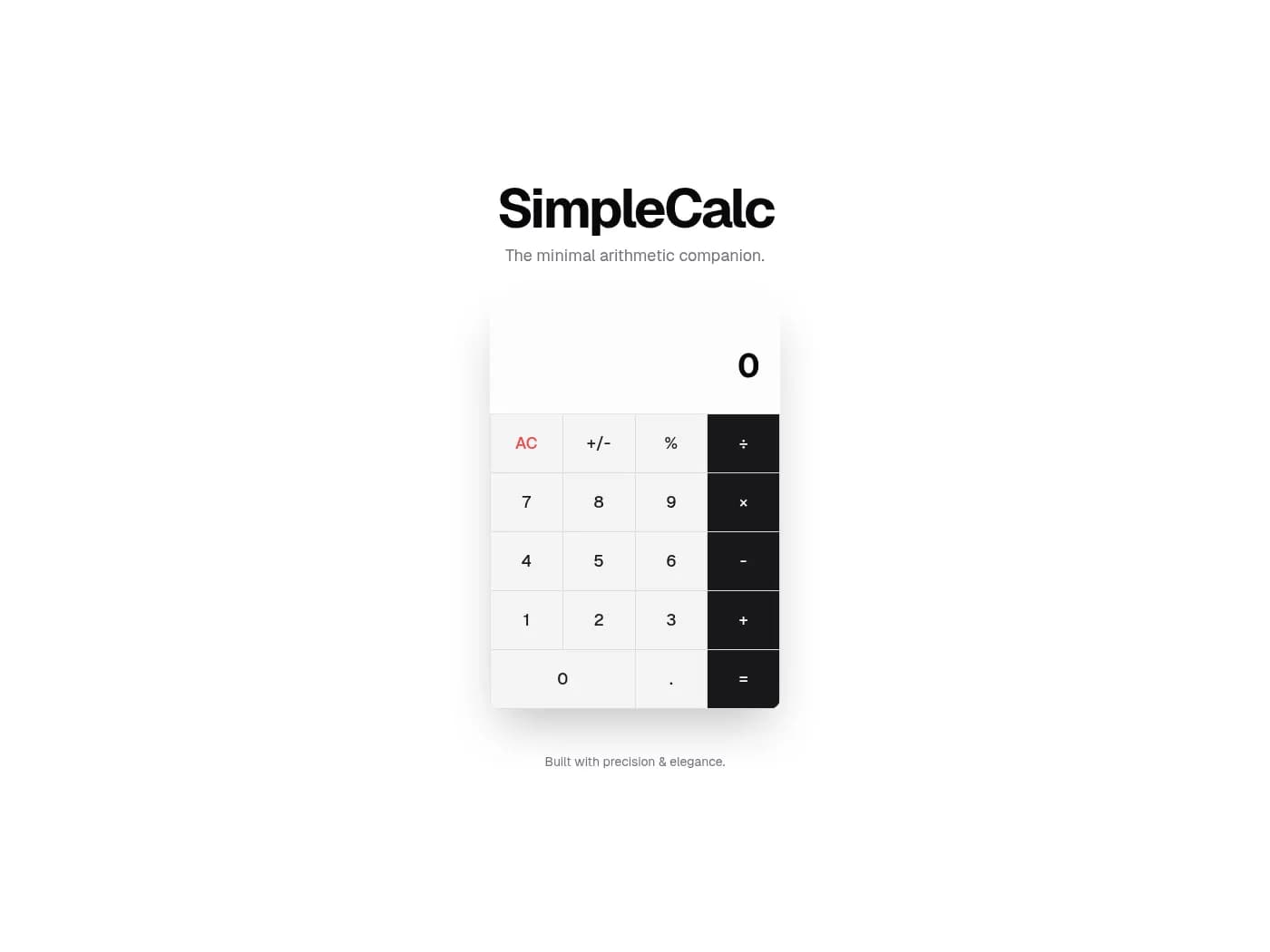 SimpleCalc