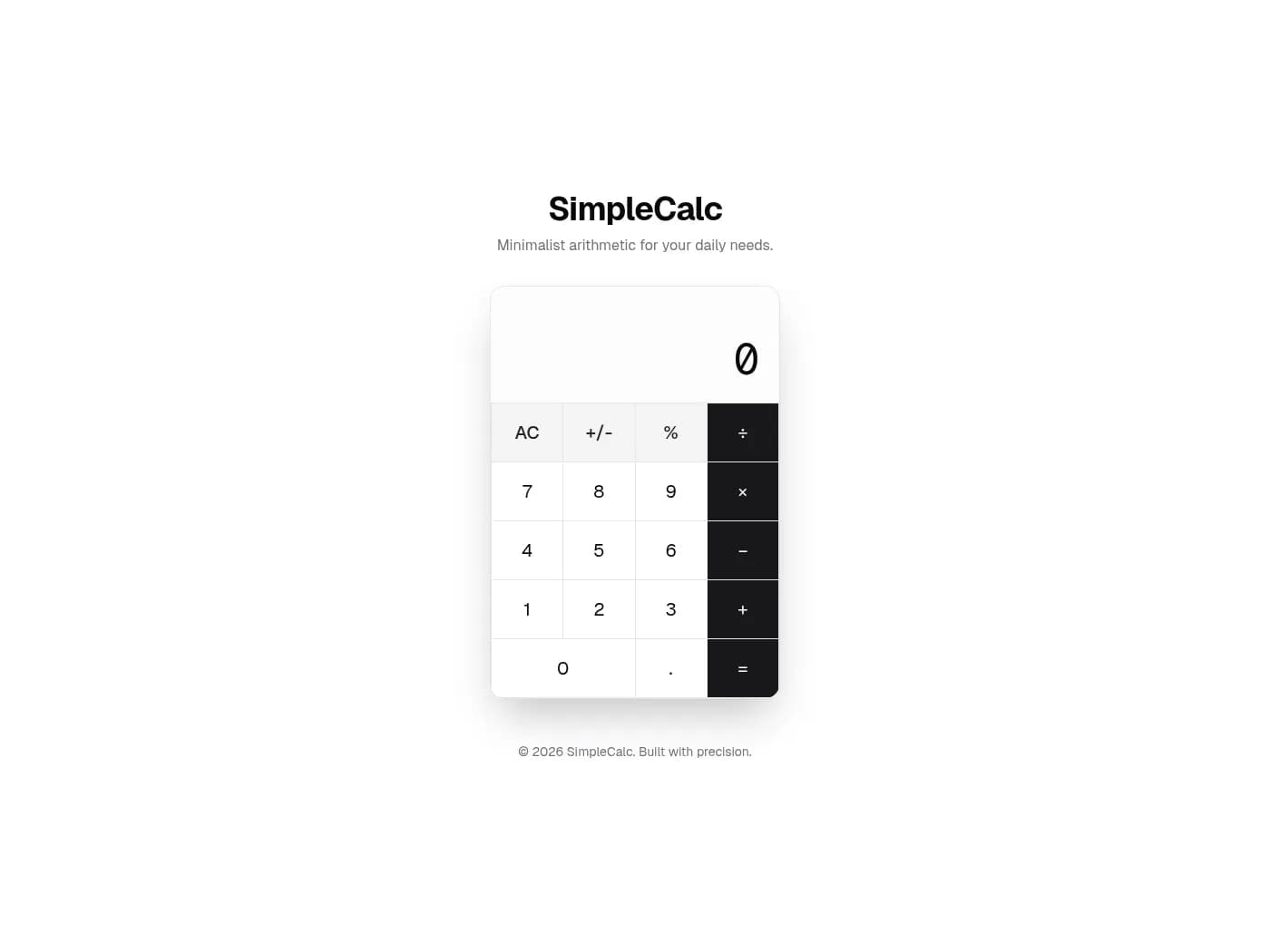 SimpleCalc