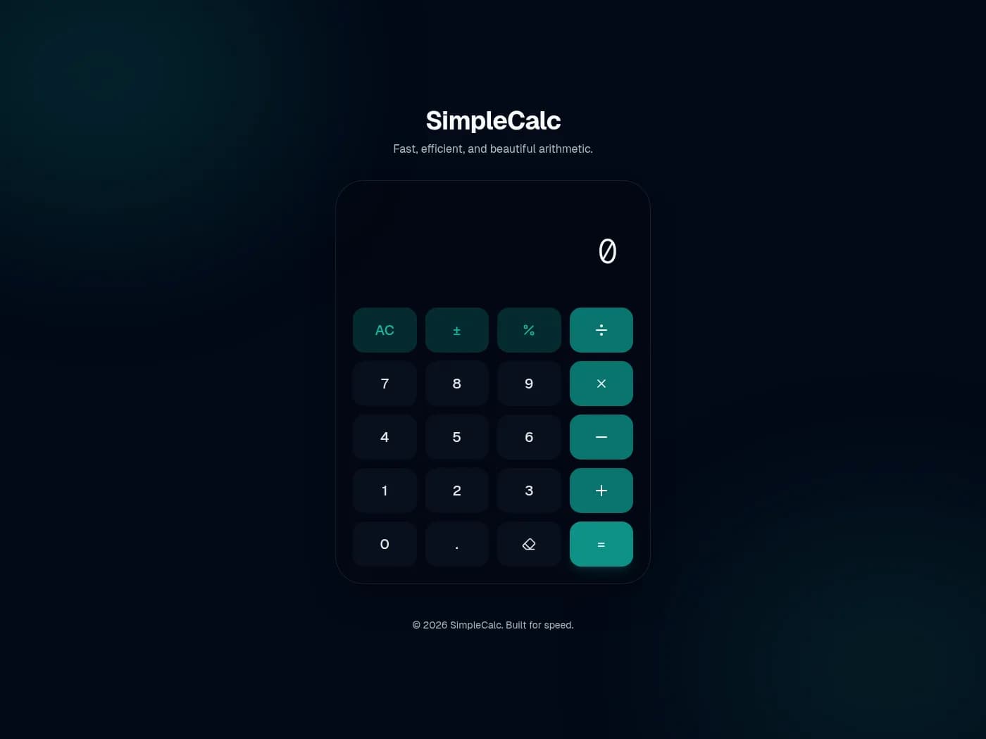 SimpleCalc
