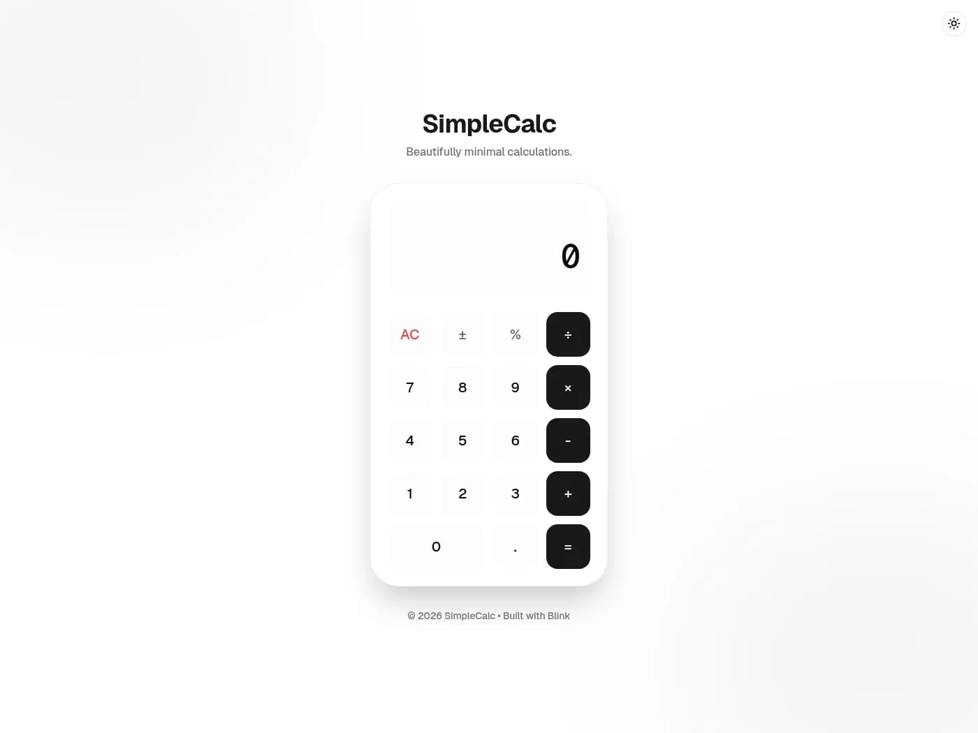 SimpleCalc
