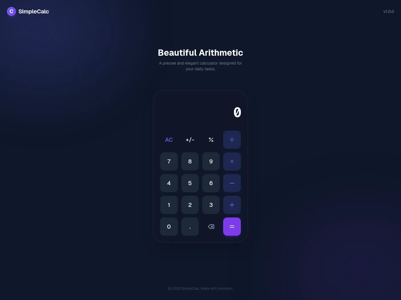 SimpleCalc