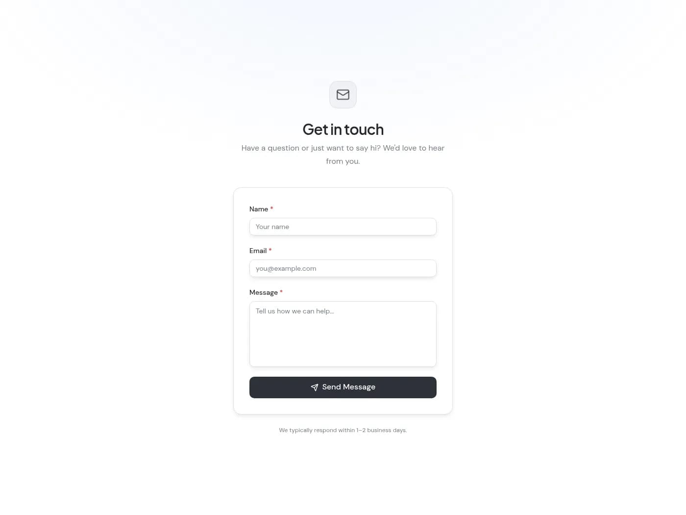 Simple Contact Form
