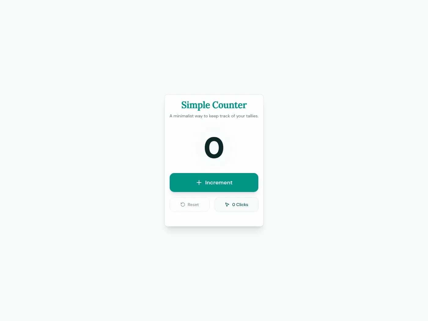 Simple Counter App