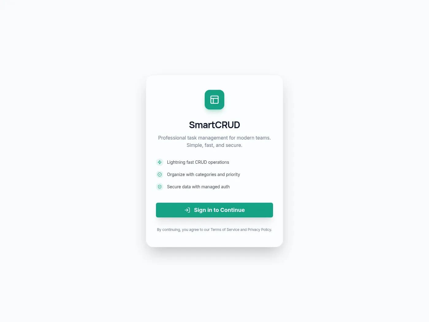 Simple CRUD App