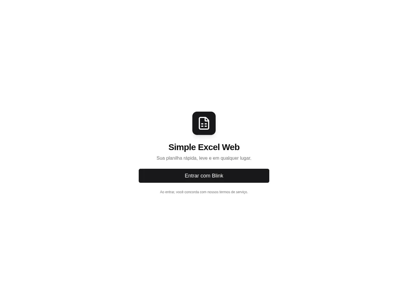 Simple Excel Web