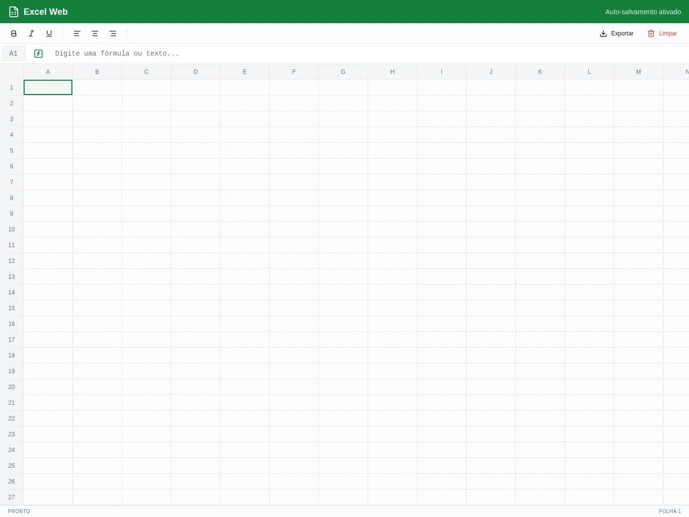 Simple Excel Web