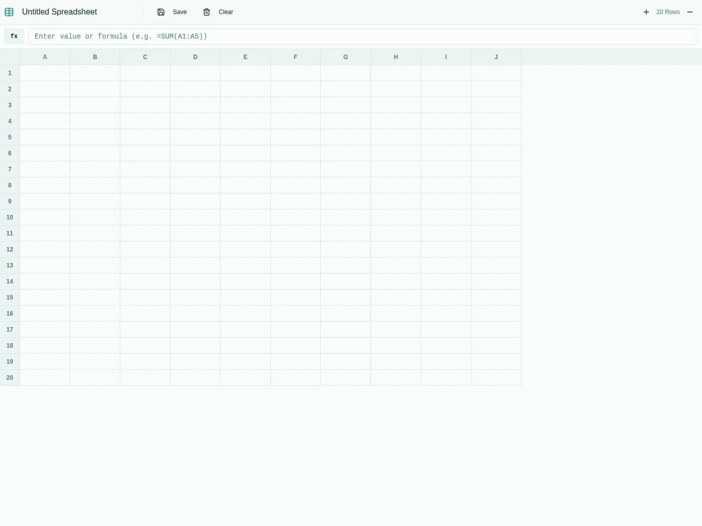 Simple Excel Web