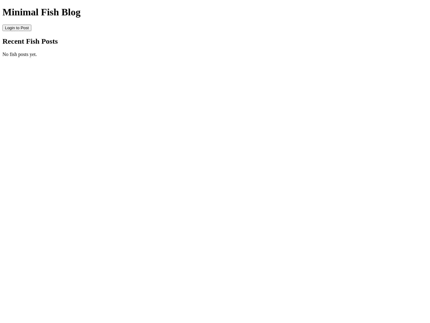 Minimal Fish Blog